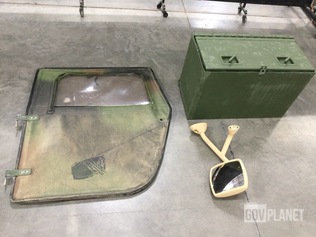 Surplus (7) HMMWV Humvee Doors, (7) Mirrors, (1) Stowage Box & Assorted ...