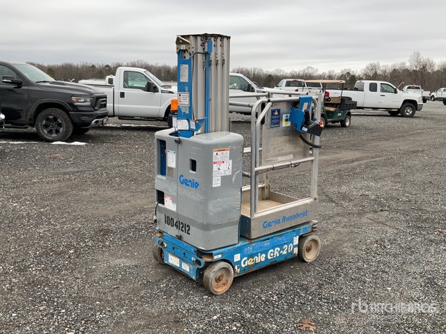 2012 Genie GR20 Vertical Mast Lift, Boom Lift