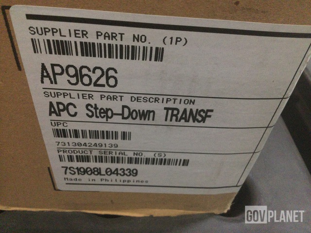 Surplus (3) APC AP9626 Step-Down Transformers in Chambersburg ...