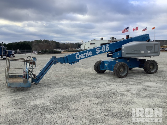 2012 Genie S-65 4WD Diesel Telescopic Boom Lift, Boom Lift
