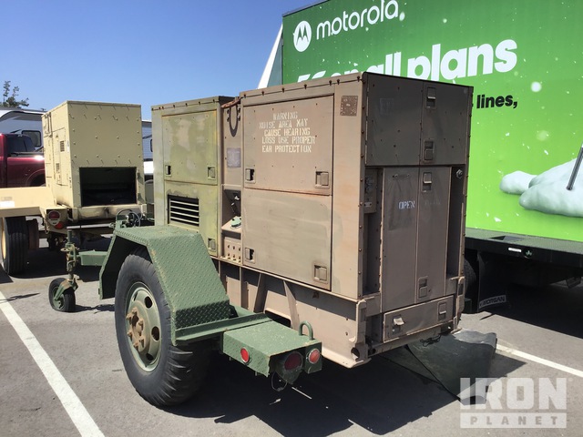 1986 MEP 007B 125 kVA Mobile 100 KW Portable Generator Set in Rancho ...