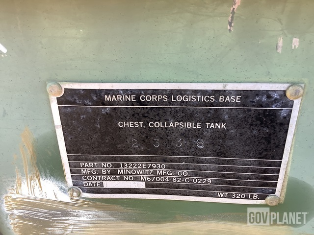 Surplus Minowitz 13222E7930 Collapsible Tank Chest in Albany, Georgia ...