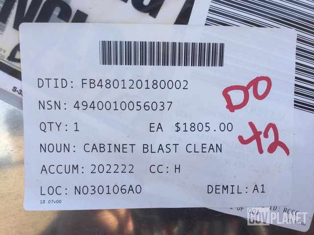 Surplus Vapor Blast VBLH-4836 Liquid Honing Machine in Colorado Springs ...