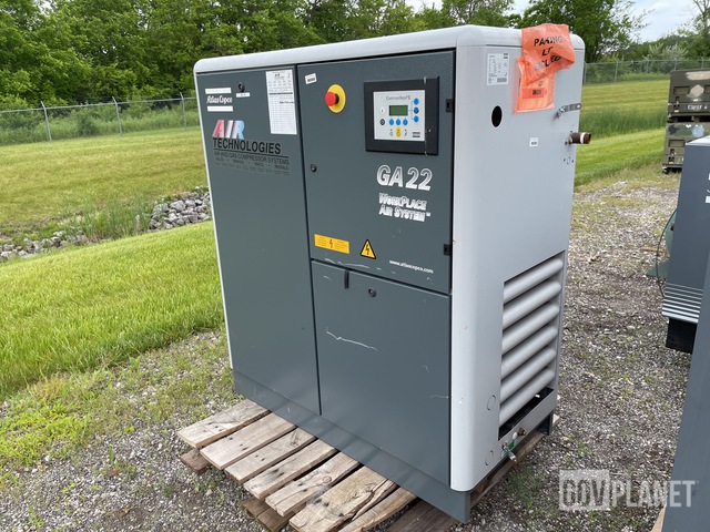 Surplus Alas Copco GA22 Air Compressor in South Vienna, Ohio, United ...