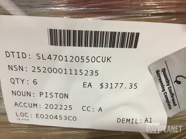 Surplus (6) Arwood Machine 7710804 Brake Apply Pistons in Chambersburg ...