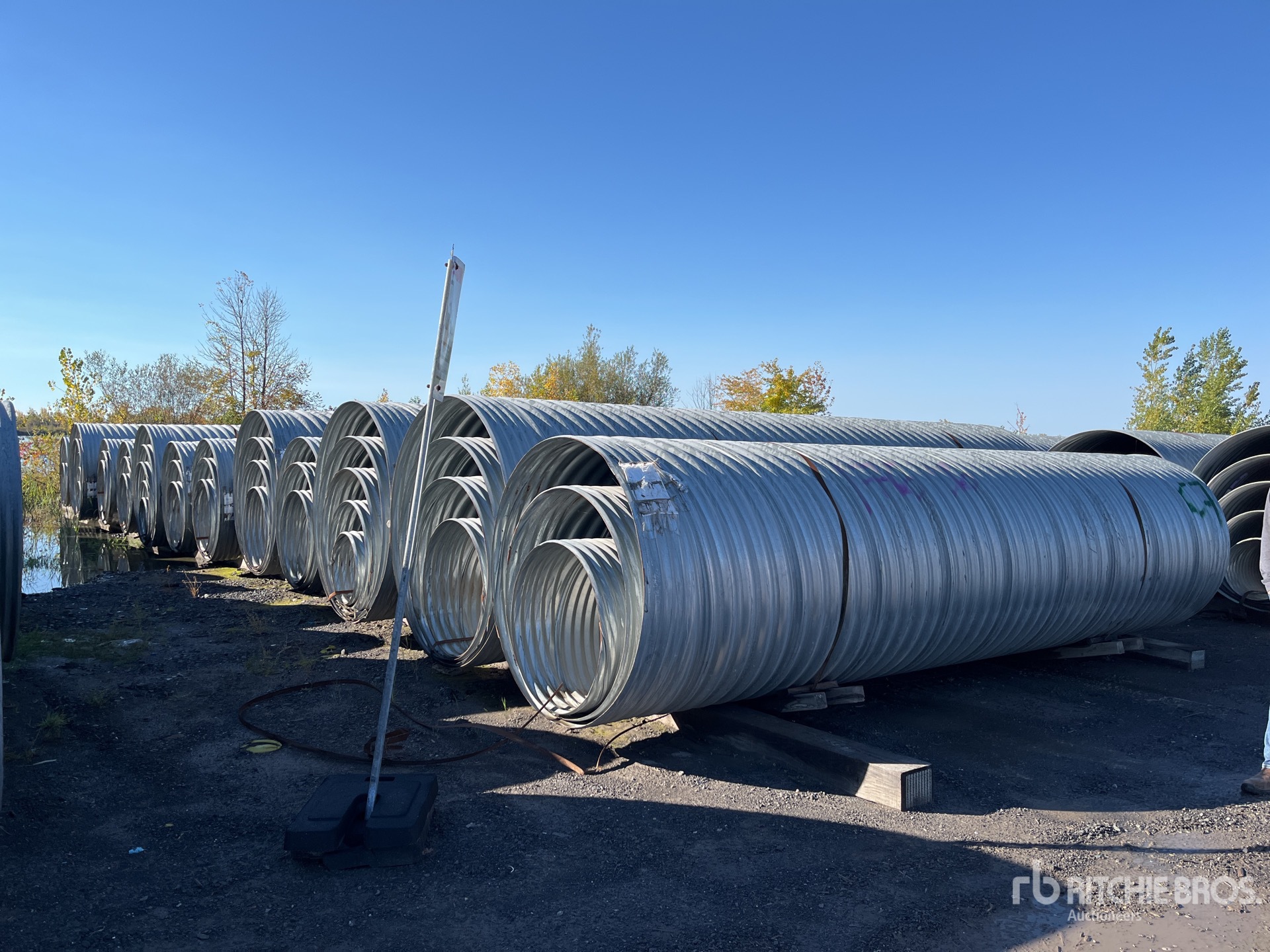 Quantity of (52) 20 Ft Galvanized Culvert Pipe | Ritchie Bros. Auctioneers